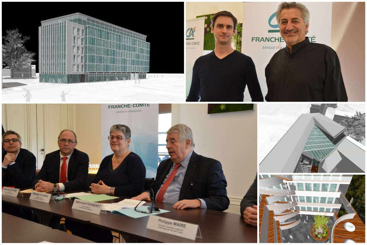 Le siège social du Crédit Agricole Franche-Comté fait peau neuve ! • macommune.info