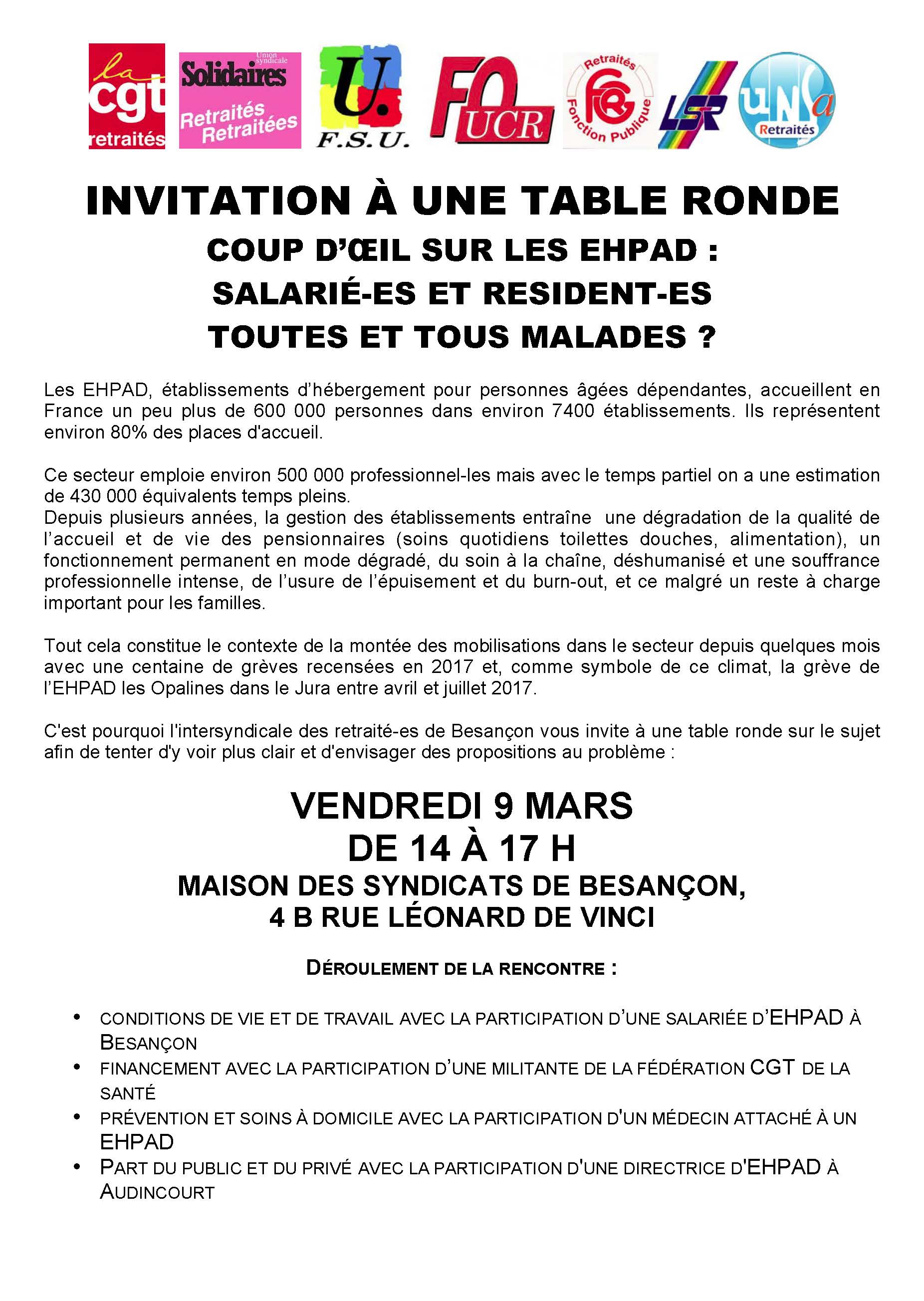 Table ronde à Besançon • macommune.info