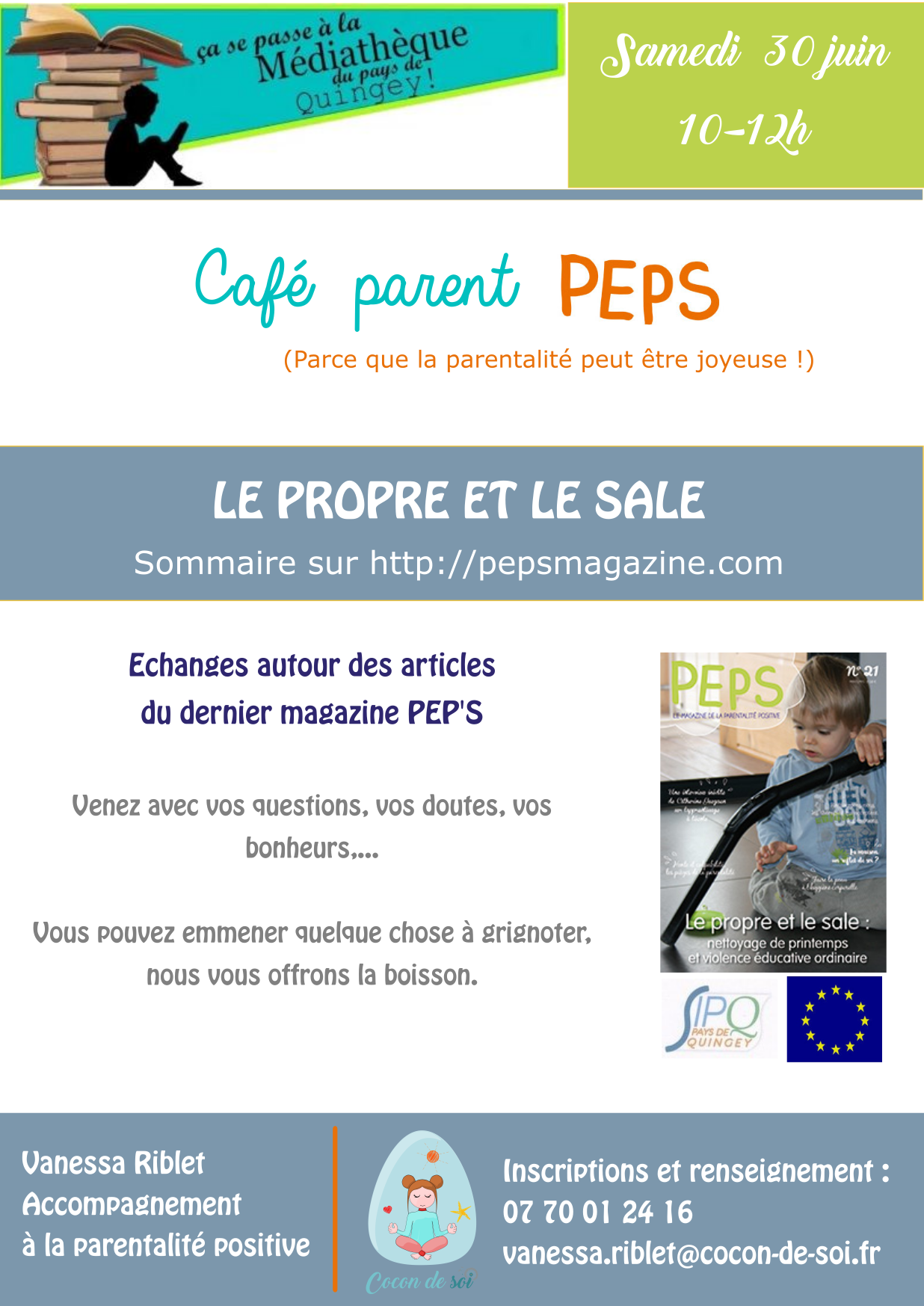 Café parentalité PEP’S – PEP’S MAGAZINE • macommune.info