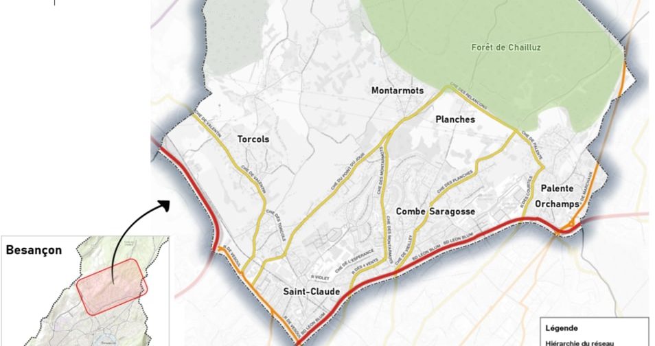 Une partie de la ville de Besançon limitée à 30km/h • macommune.info